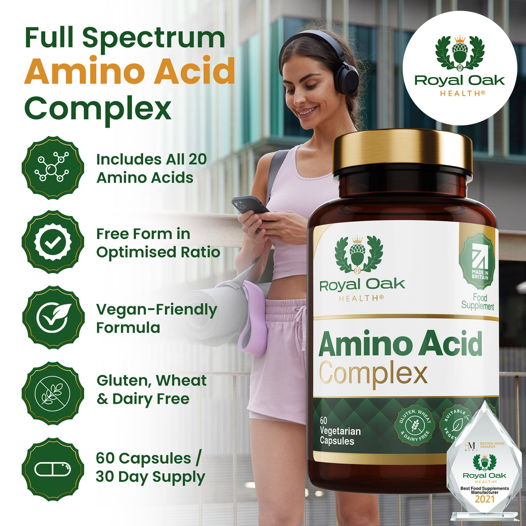 Full Spectrum Amino Acid | 60 Capsules – Royal Oak Health