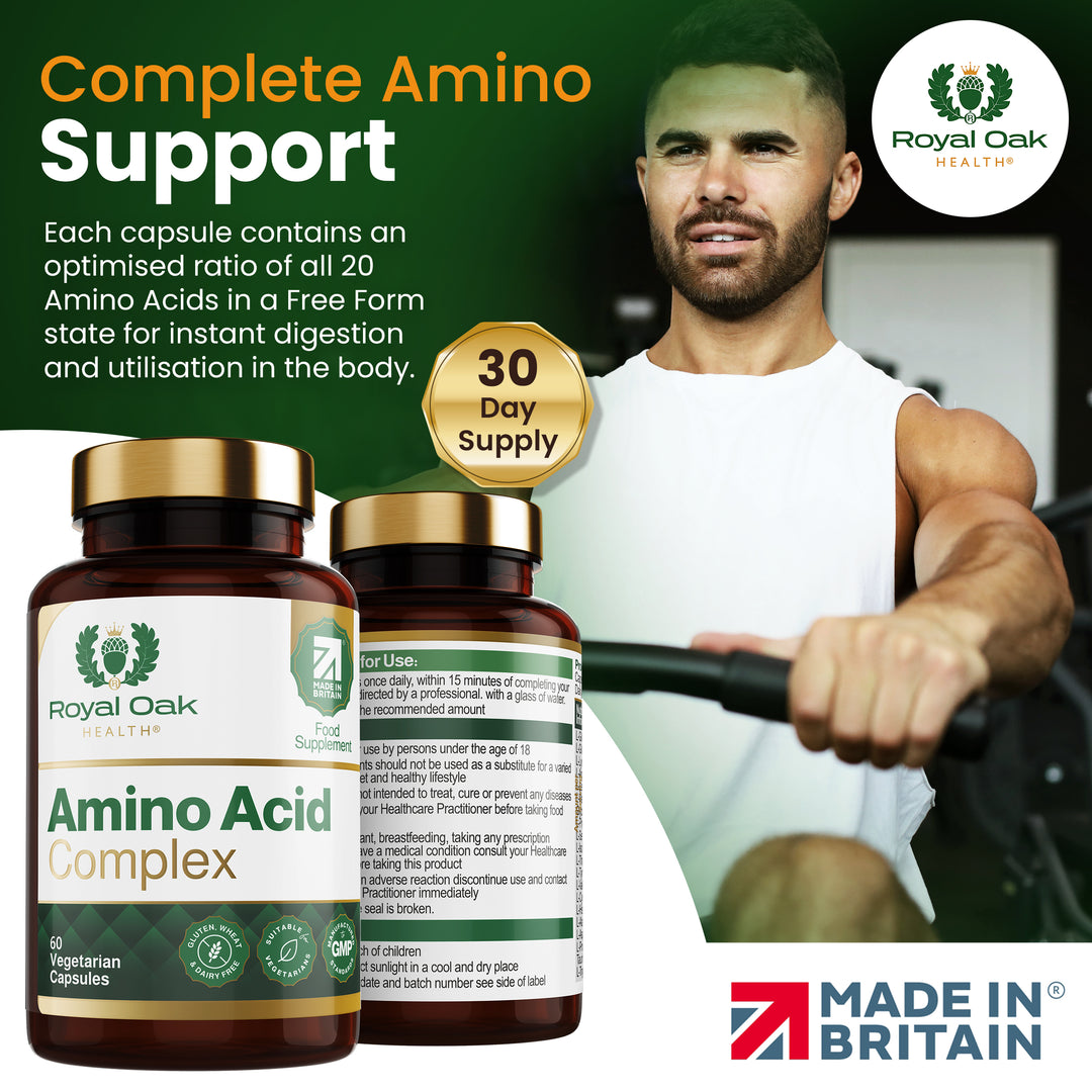 Full Spectrum Amino Acid | 60 Capsules – Royal Oak Health