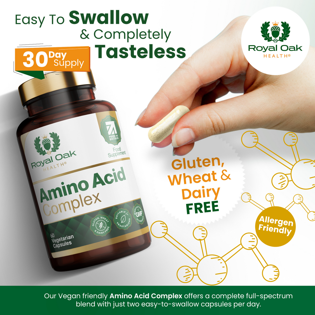 Full Spectrum Amino Acid | 60 Capsules – Royal Oak Health