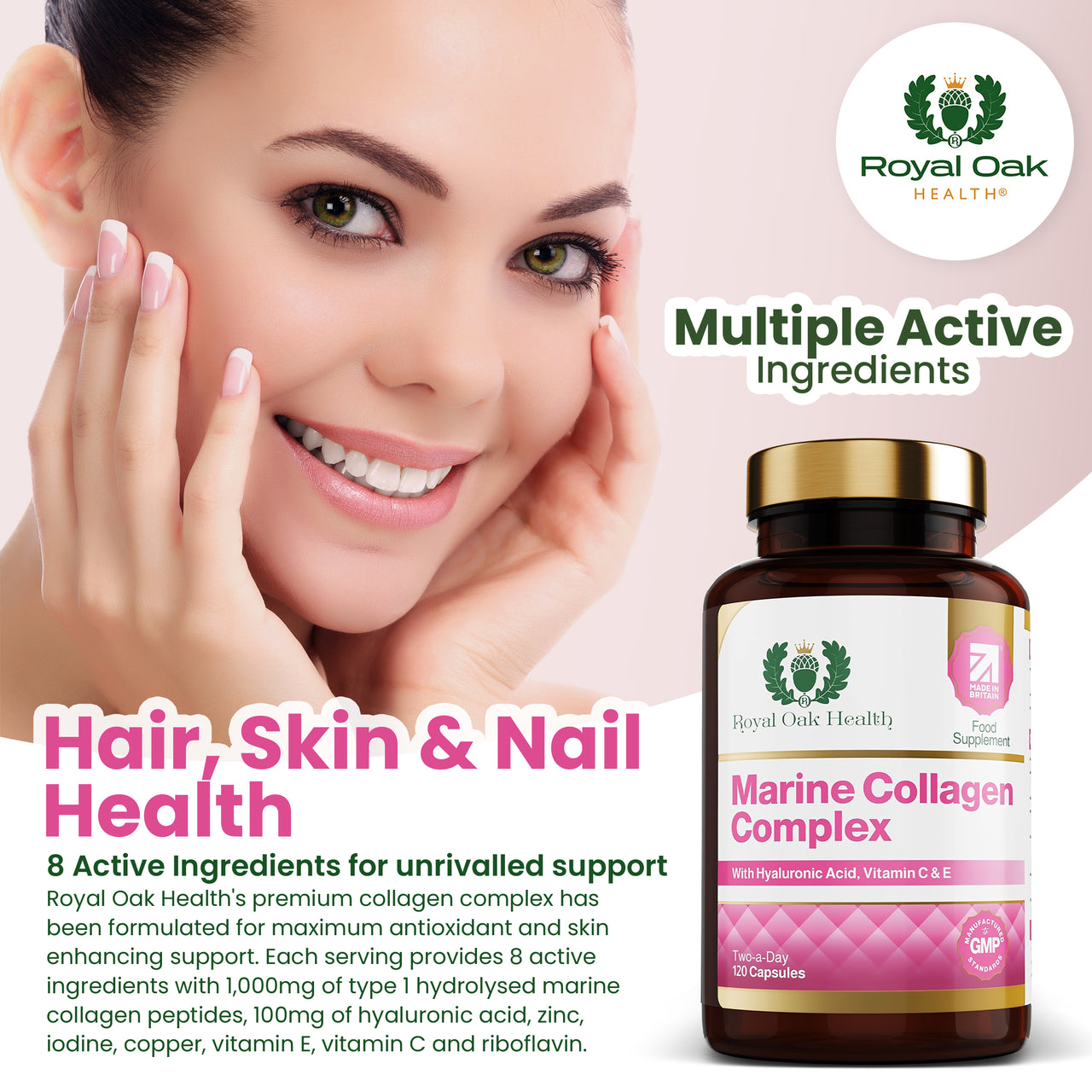 Marine Collagen Complex (120 capsules) | 8 Active Ingredients – Royal ...